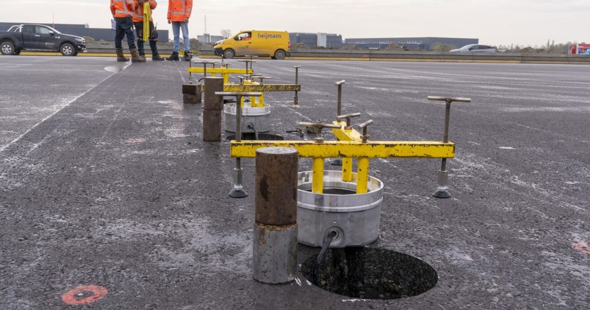Heijmans en Schiphol recyclen 1.050 LED baanlampen bij onderhoud Kaagbaan